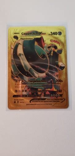 2020 Pokemon Tgc Copperajah Vmax Promo Gold Foil Card 199192 Ebay