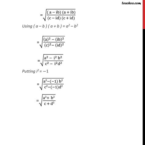 Misc If X Iy Root A Ib C Id Prove X Y