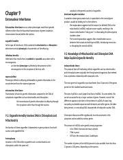 Ch 9 Extranuclear Inheritance Docx Chapter 9 Extranuclear Inheritance Extranuclear
