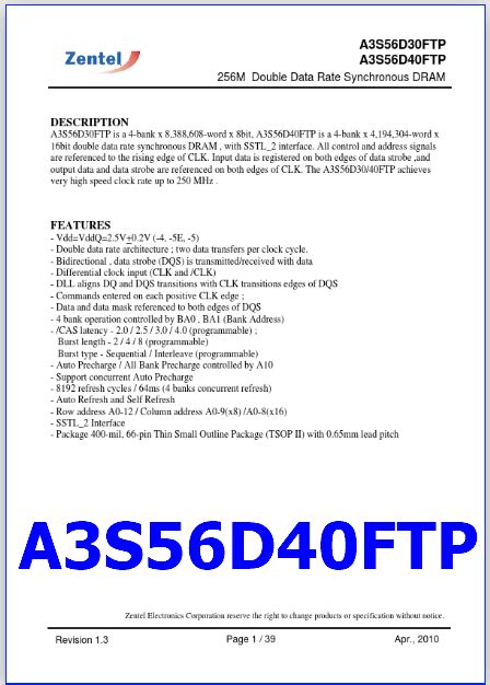 A3s56d40ftp Datasheet Meta Search