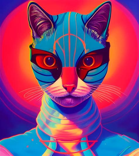Premium Photo Incredibly Bright Portrait Of A Cat Super Cute Sphynx