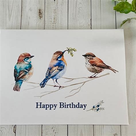 Nature Birthday Card Etsy