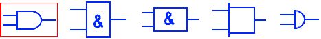 Digital Logic Gates Symbols Electronic Electrical Symbols