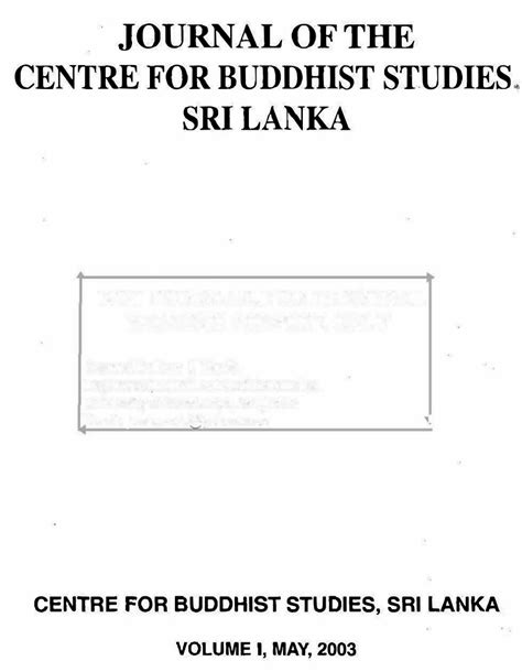 Pdf The Sarvāstivāda Doctrine Of Simultaneous Causality