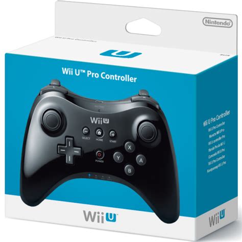 Wii U Pro Controller Black Wii U Accessories Zavvi Uk