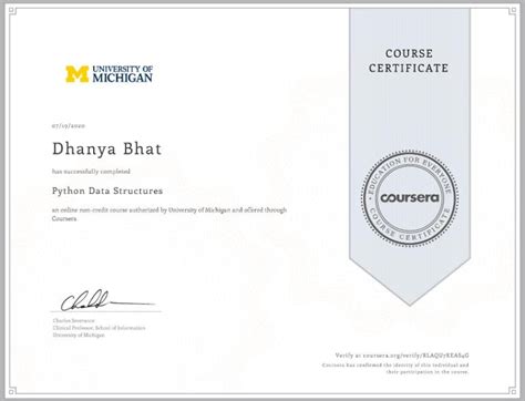 Dhanya Bhat On Linkedin Pythondatastructures Coursera