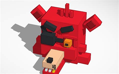 3d Design Foxy The Pirate Head Tinkercad