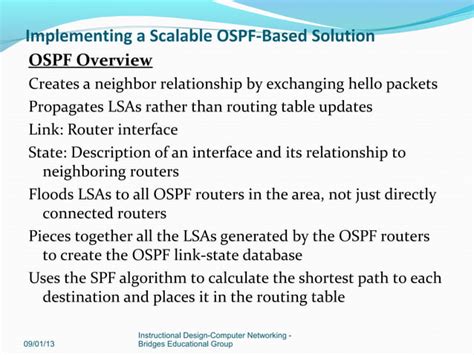 Implementing A Scalable Ospf Based Solution Ppt