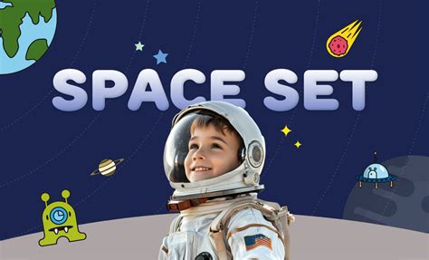 우주 세트 센시 3d 컬러링북