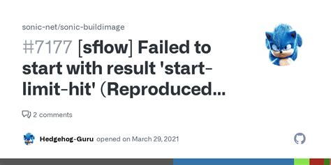 Sflow Failed To Start With Result Start Limit Hit Reproduced Intermittently · Issue 7177