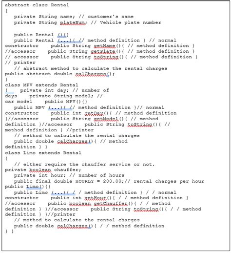Solved Task 3 Given The Following Inheritance Hierarchy And
