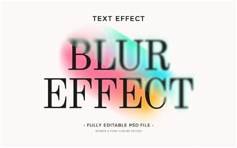 Premium Psd Blur Text Effect