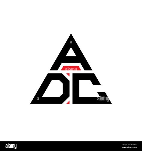 Adc Triangle Letter Logo Design With Triangle Shape Adc Triangle Logo