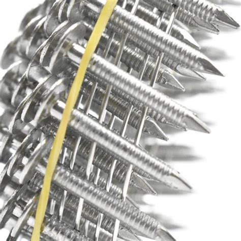 Stainless Steel 1 14 Collated Roofing Nails Round Head Ring Shank Roofing Nails