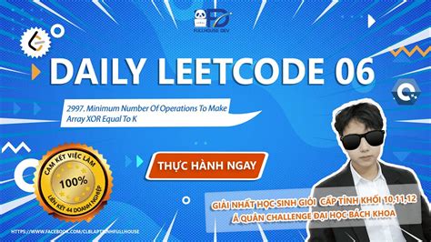 Daily Leetcode Challenge 06 2997 Minimum Number Of Operations To
