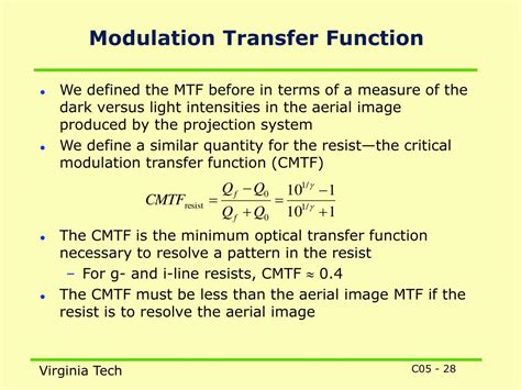Ppt Modulation Transfer Function Powerpoint Presentation Free