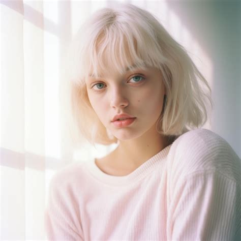 Premium Ai Image Beautiful Girl On A White Background The Girl In