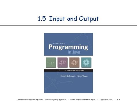 1 5 Input And Output Introduction To Programming