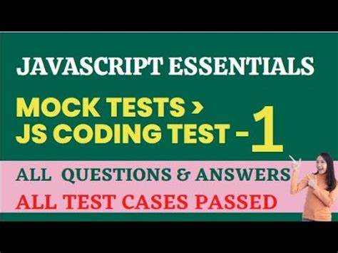 Mock Tests JS Coding Test JavaScript Essentials NxtWave CCBP YouTube