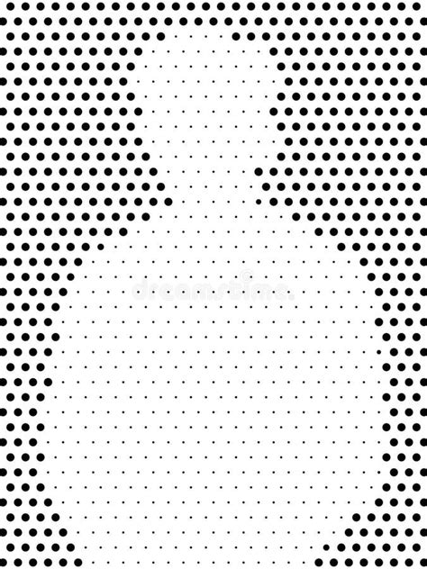 Abstract Halftone Dots Pattern Background Stock Illustration
