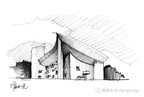 朗香教堂图纸 朗香堂平面图 朗香堂立面图 第2页 大山谷图库
