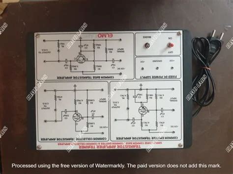 Transistor Amplifier Trainer Kit For Science Model At ₹ 9800piece In