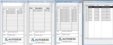 revision schedule autodesk community