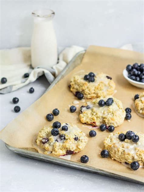 Vegan Blueberry Vanilla Scones Shortgirltallorder