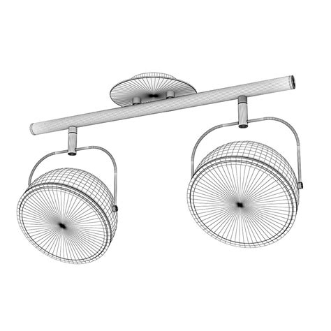 Ceiling Halogen Light 6 3d Model Download Lamp On