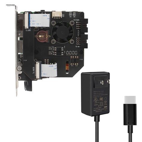 geekworm kvm a8 pcie version type c 5v 4a power supply for raspberry pi 4 model b