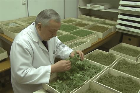 草药医生在检查草药的质量高清图片下载 正版图片600140826 摄图网