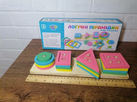 Логічні пірамідки з дерева та інші деревяні іграшки в описі 150 грн Прочие детские товары