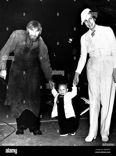 Bela Lugosi In Costume As Ygor With His Son Bela Lugosi Jr And 4th