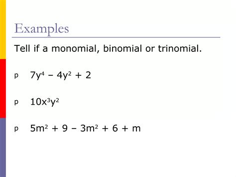 Adding And Subtracting Polynomials Ppt