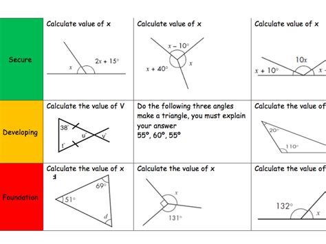 Missing Angles Involving Algebra Ks3gcse Teaching Resources Missing Angles Involving Algebra Ks3gcse Teaching Resources