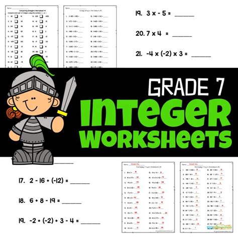Multiplying Integers Worksheet