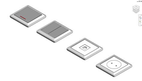 Revit Switches 3d Model Cgtrader