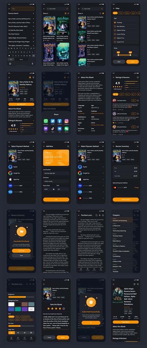 Erabook Ebook Store Reader App UI Kit Figma Resources On UI App Ui Design App Ui