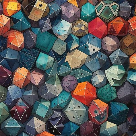 Premium Ai Image Pattern Platonic Solids