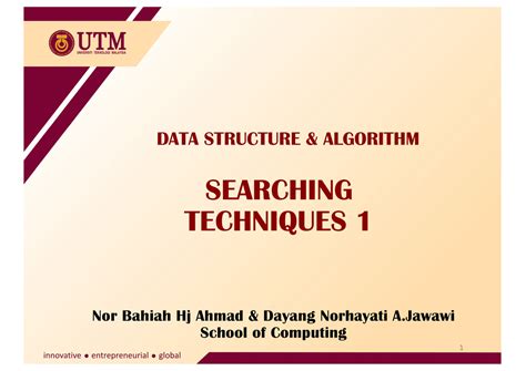 Dsa Chapter 6b Binary Search Searching Techniques 1 Data Structure