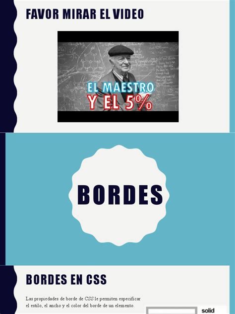 Bordes Css Pdf Ciencias De La Computación Informática