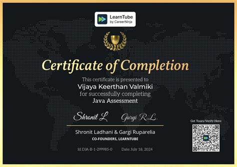 Vijaya Keerthan Valmiki On Linkedin Java Certification Learntube Careerninja
