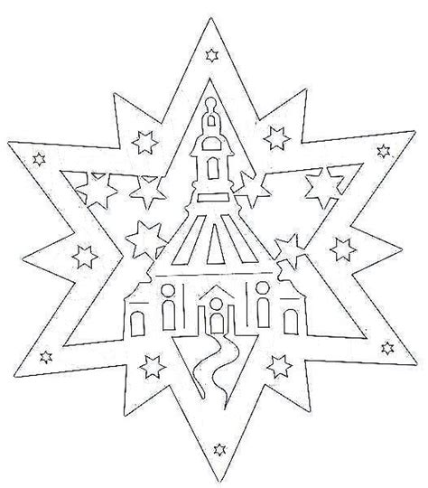 звезда с храмом Christmas Stencils Paper Cutting Patterns Christmas Coloring Pages