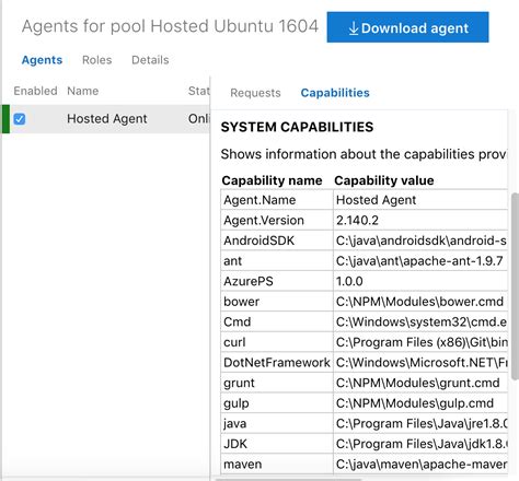 Hosted Ubuntu Agent Capability · Issue 1884 · Microsoftazure