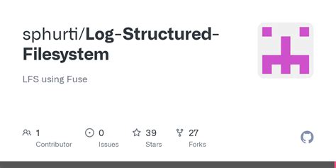 Github Sphurtilog Structured Filesystem Lfs Using Fuse