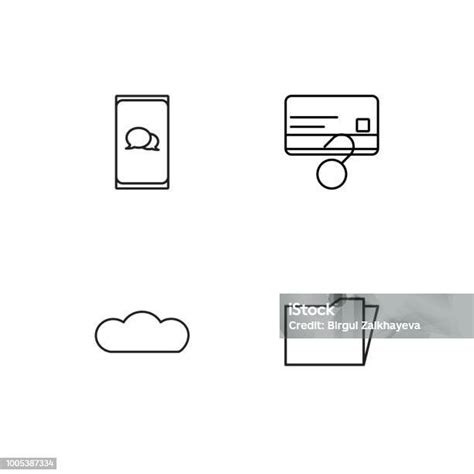 사이버 보안 선형 아이콘 설정합니다 간단한 개요 벡터 아이콘 0명에 대한 스톡 벡터 아트 및 기타 이미지 0명 네트워크 보안 디자인 Istock