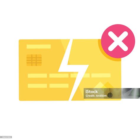 지불 오류 정보 메시지 아이콘 개념입니다 고객 교차 표시 실패 벡터 그림입니다 그래픽 사용자 인터페이스에 대한 스톡 벡터 아트 및 기타 이미지 그래픽 사용자 인터페이스