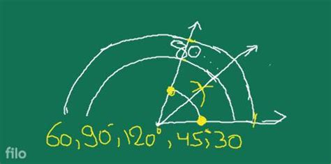 Draw An Angle Of With The Help Of A Protractor Then Using R