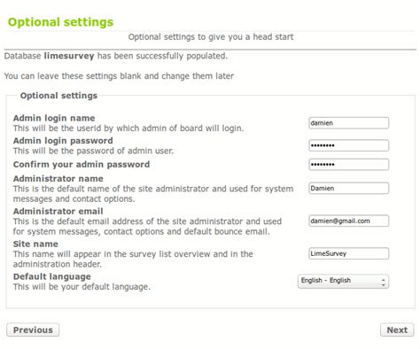 setup your own self hosted survey application with limesurvey