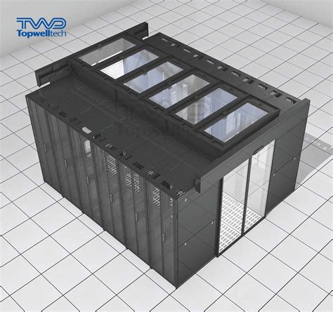 Data Center Cold Aisle Containment Solution For It Data Center Cooling System Server Cabinet